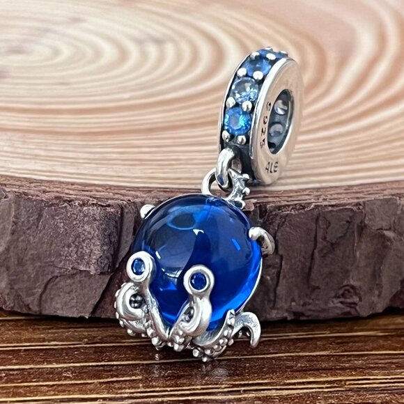 Pandora | Jewelry | Pandora Murano Glass Cute Octopus Dangle Charm ...